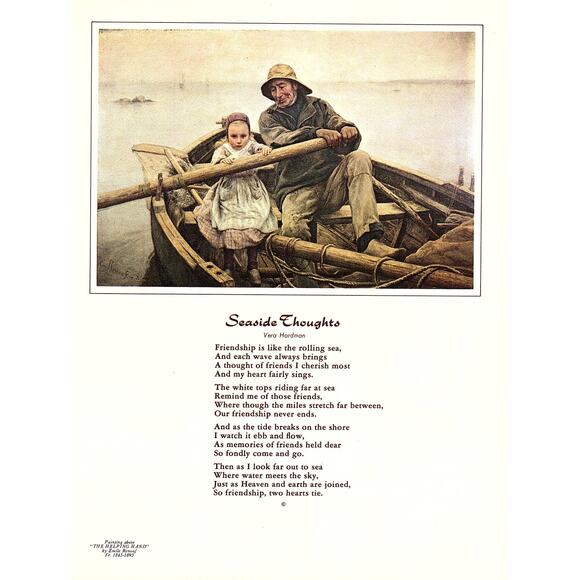 None and/or Unknown | Other | Seaside Thoughts Vera Hardman 97s Poem ...